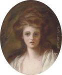 Emma Hart As Circe oil painting reproduction by George Romney ...