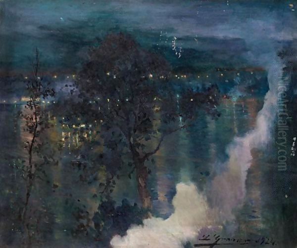 Night Scene Oil Paintings