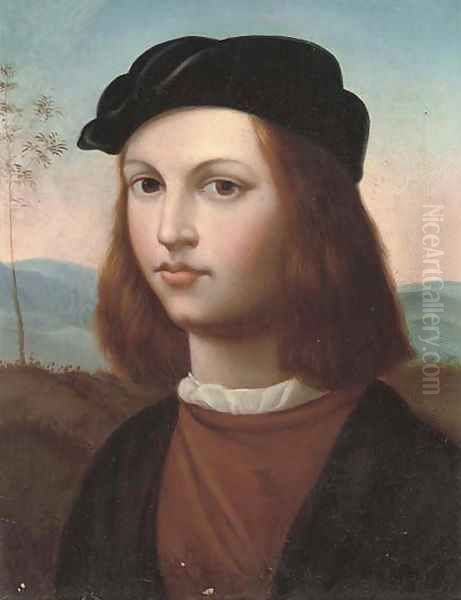 Self-portrait of the artist oil painting reproduction by Raphael ...