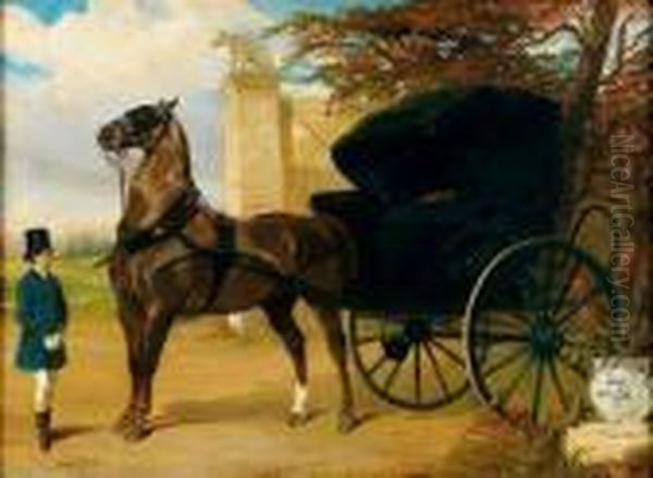 Le Cocher oil painting reproduction by Alfred De Dreux - NiceArtGallery.com