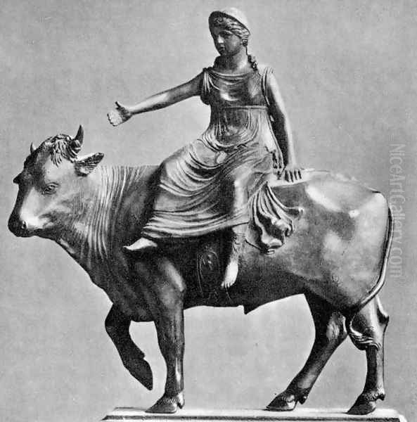 Europa and the Bull oil painting reproduction by Bartolommeo Bellano ...