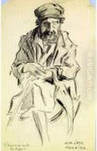 L'idiot De La Rue De La Lyre. oil painting reproduction by Alphonse ...