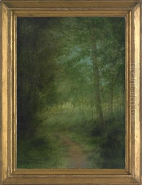 Wooded Landscape oil painting reproduction by Ben Austrian ...