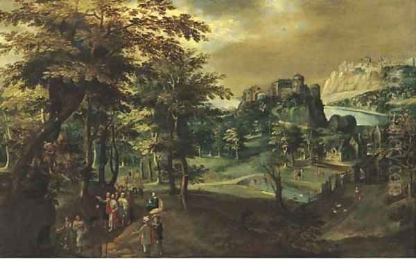 The Calling of Saint Zacchaeus oil painting reproduction by Gillis Van ...